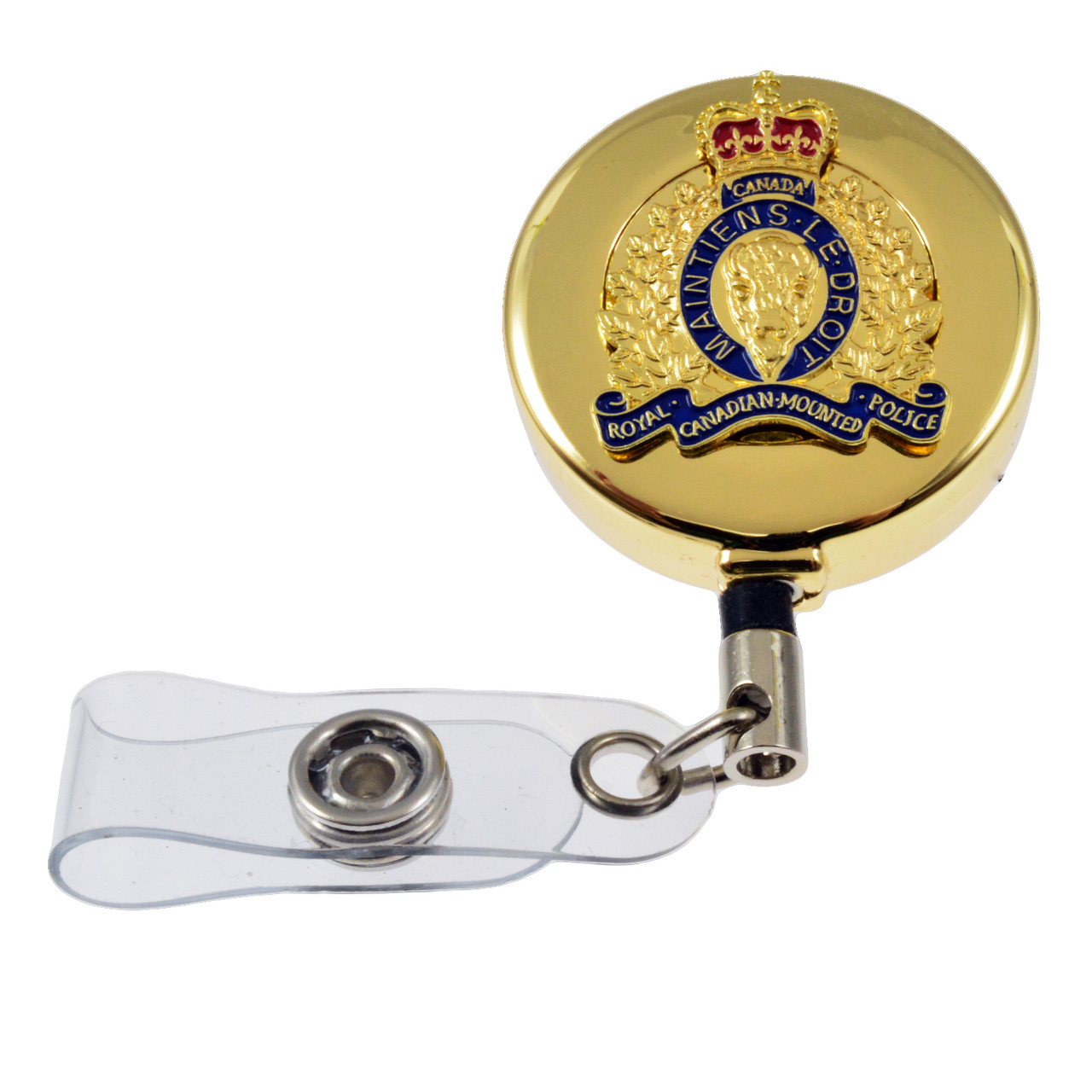 RCMP Crest Badge Reel | RCMP Crest Retractable ID Holder | GRC badge reel