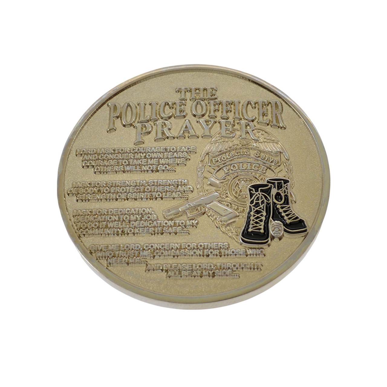 Police Officer's Prayer Challenge Coin