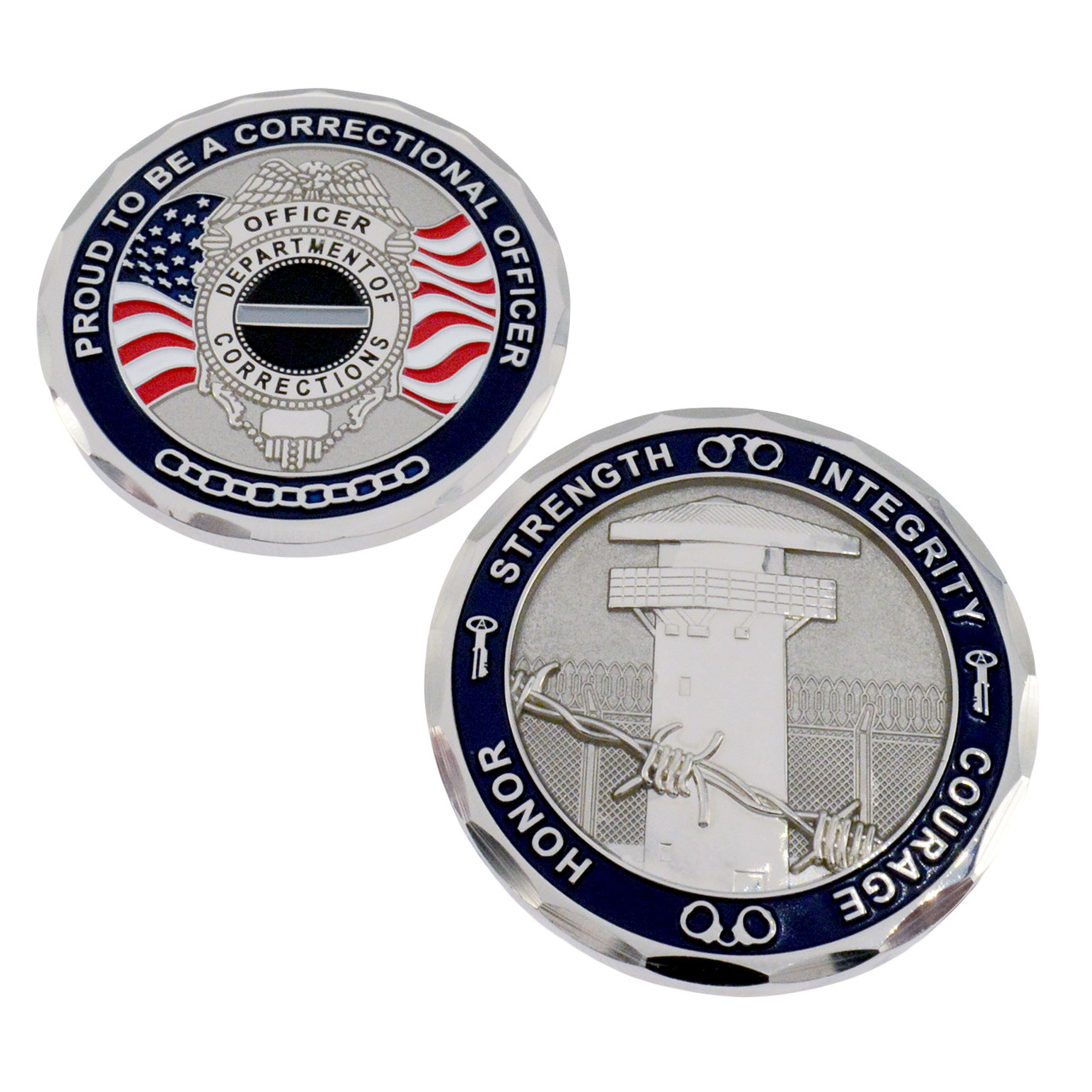 Corrections Officer Challenge Coin | CO Coin | Prisons Coin ...