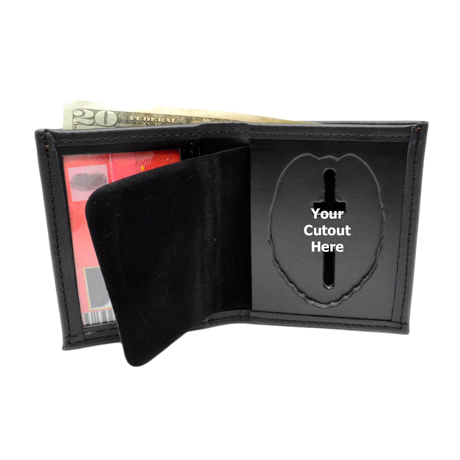 Badge Wallets - Select Your Own Cutout Badge Wallets - Single ID Custom ...