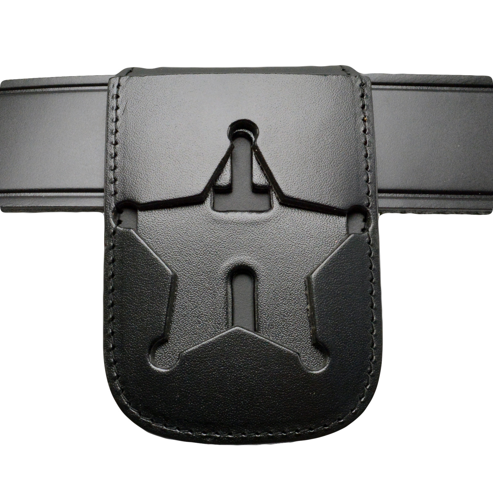 Florida Sheriff Recessed Badge and ID Neck Holder with Chain | 5 point ...