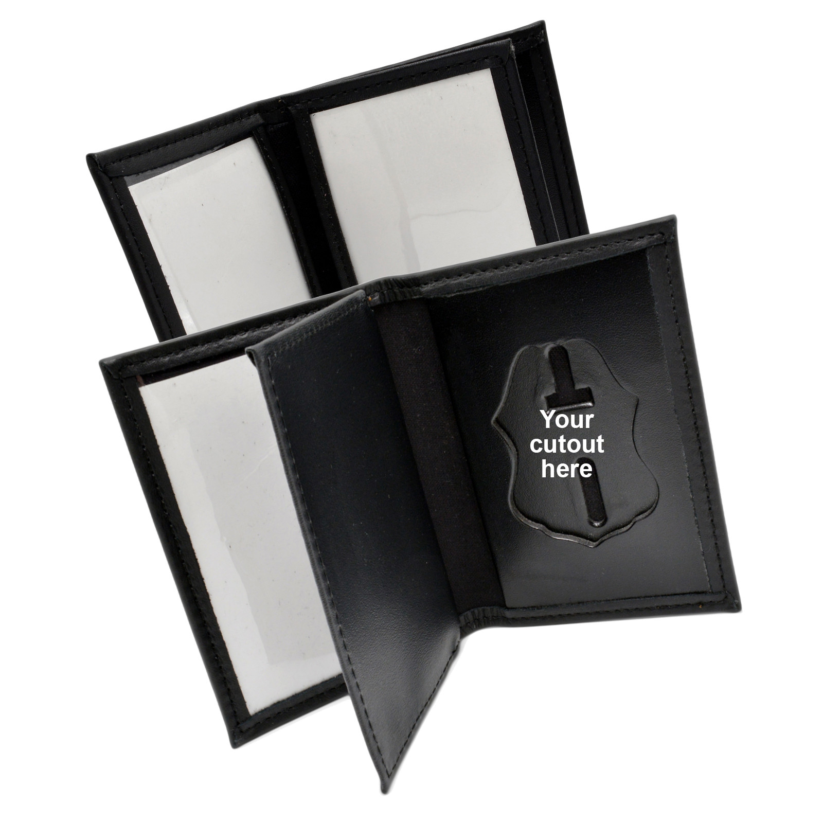 Badge Cases - Select Your Own Cutout Badge Cases - Double ID Custom ...