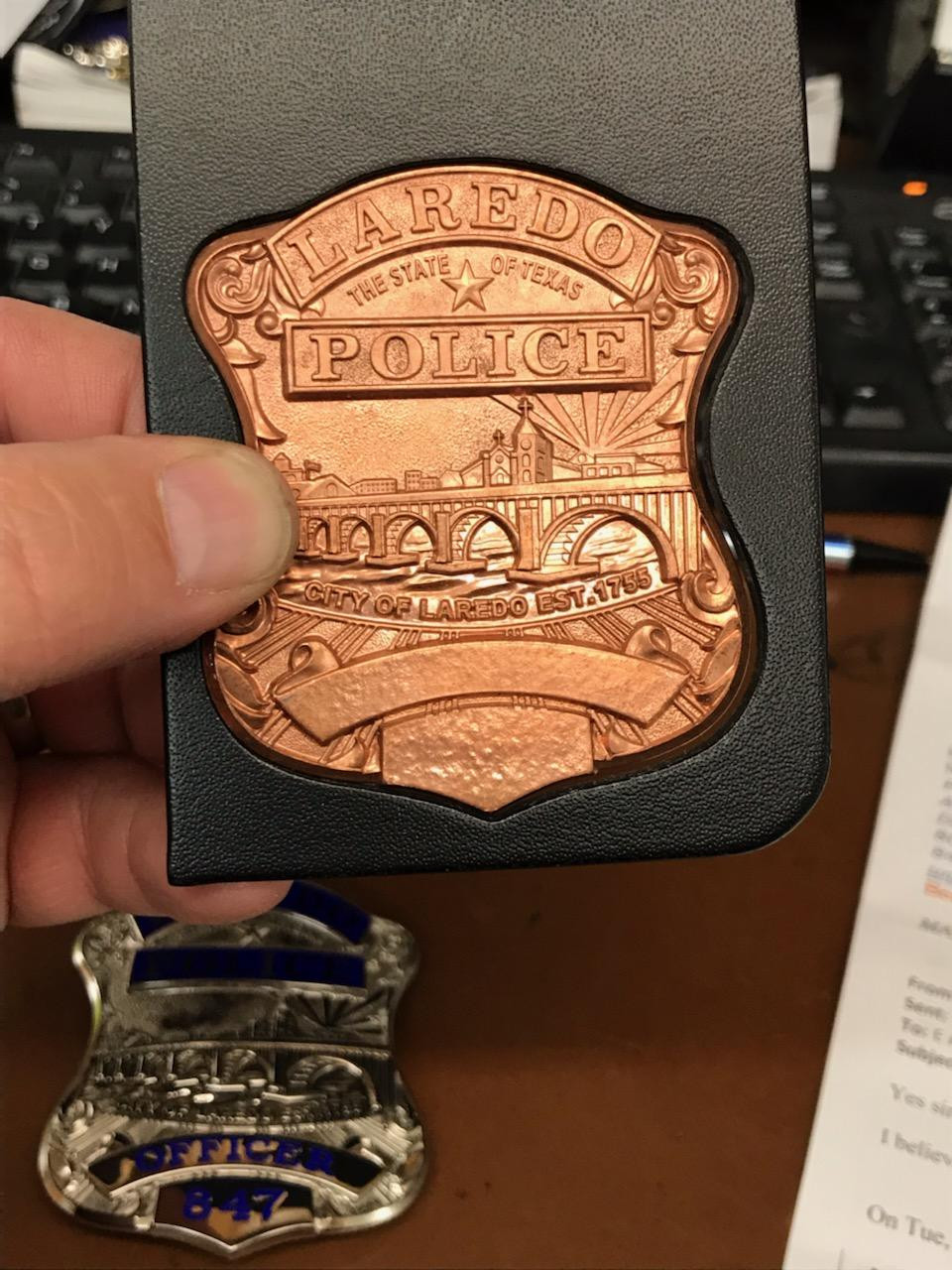 Laredo Police Badge Wallet | Laredo Police Officer Badge Wallet | New ...