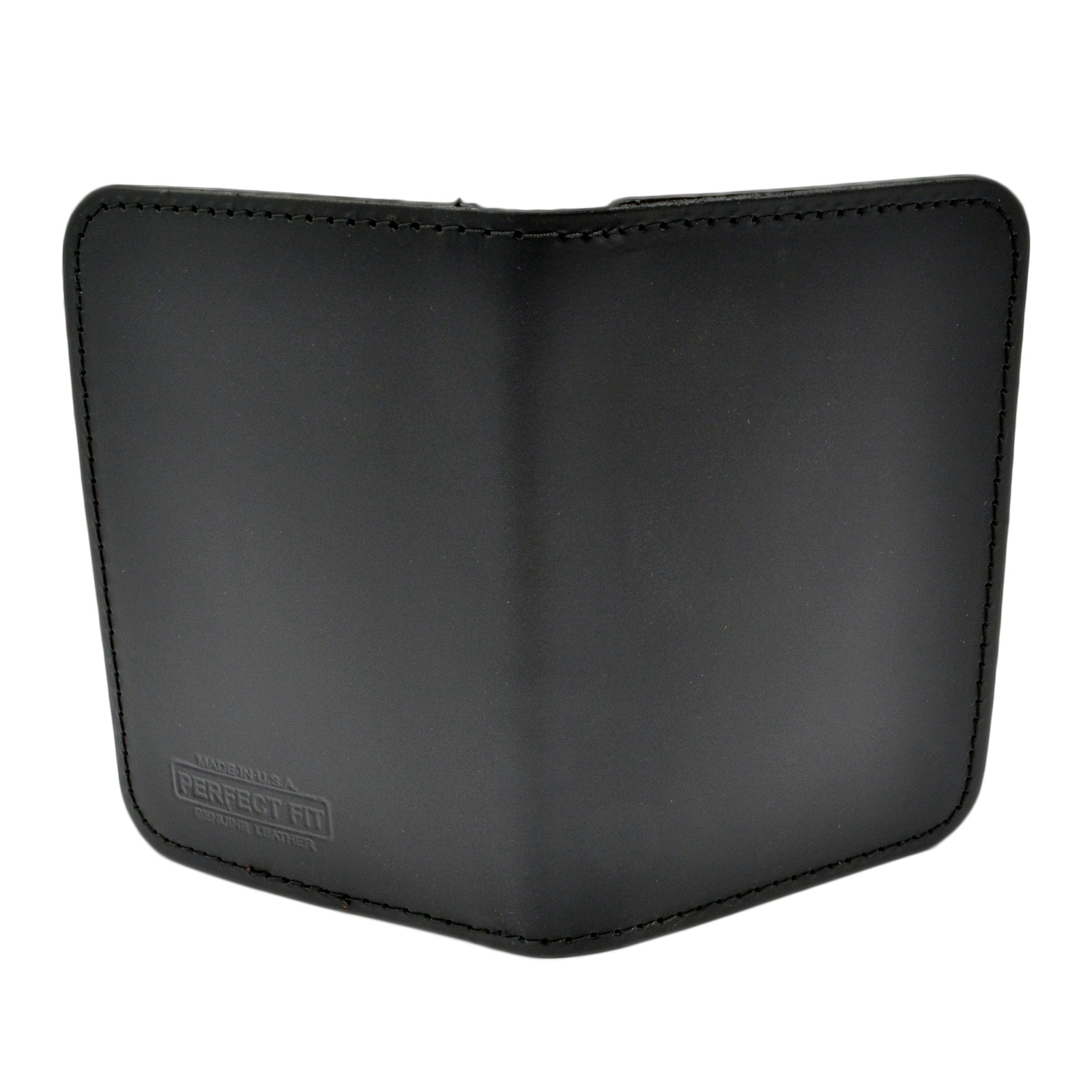 DOD Defense Department Leather Single ID Card Holder - CAC Card Case