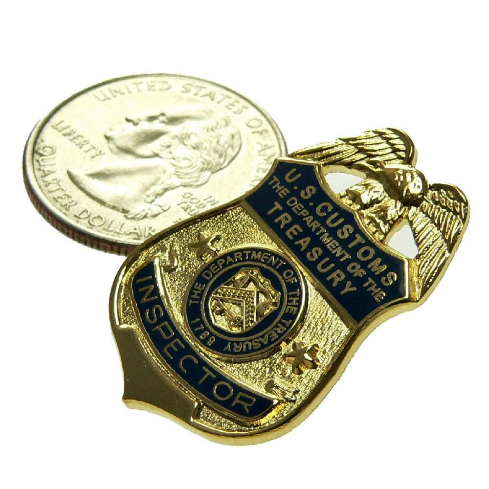 US Customs Inspector Pin Set | US Customs Mini Badge | US Customs Patch Pin