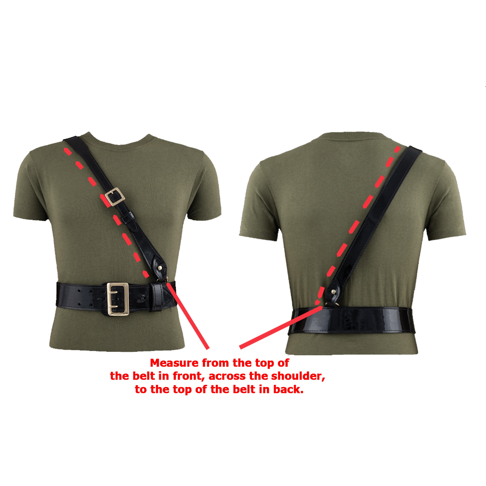 Jay-Pee High Gloss Sam Browne Duty Belt Rig| Honor Guard Sam Browne Rig