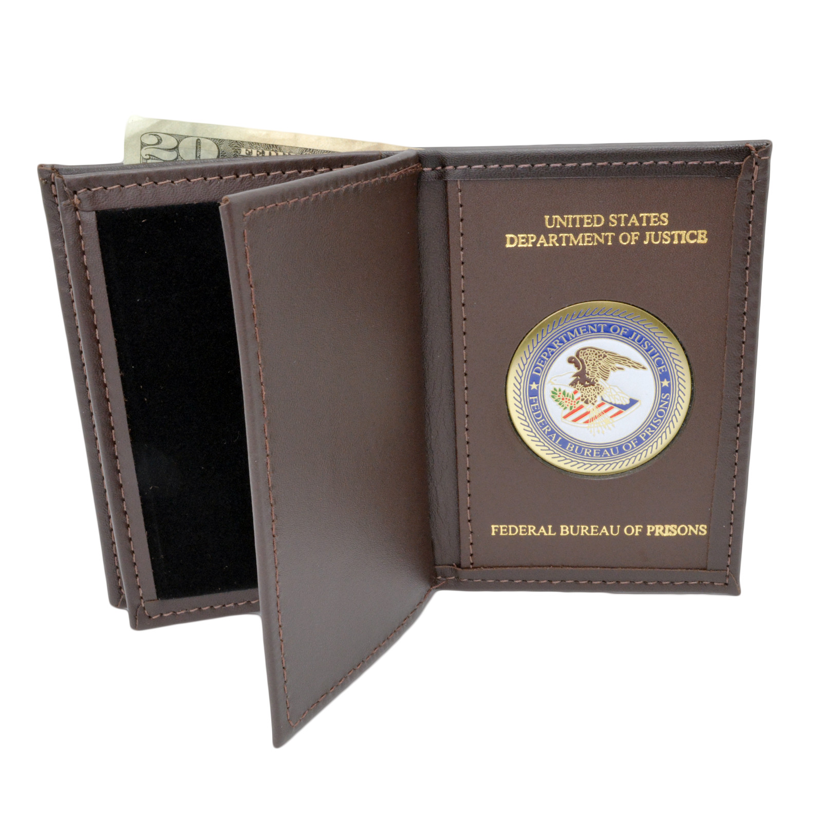 Federal Bureau of Prisons Medallion Double ID Wallet | BOP Credential ...