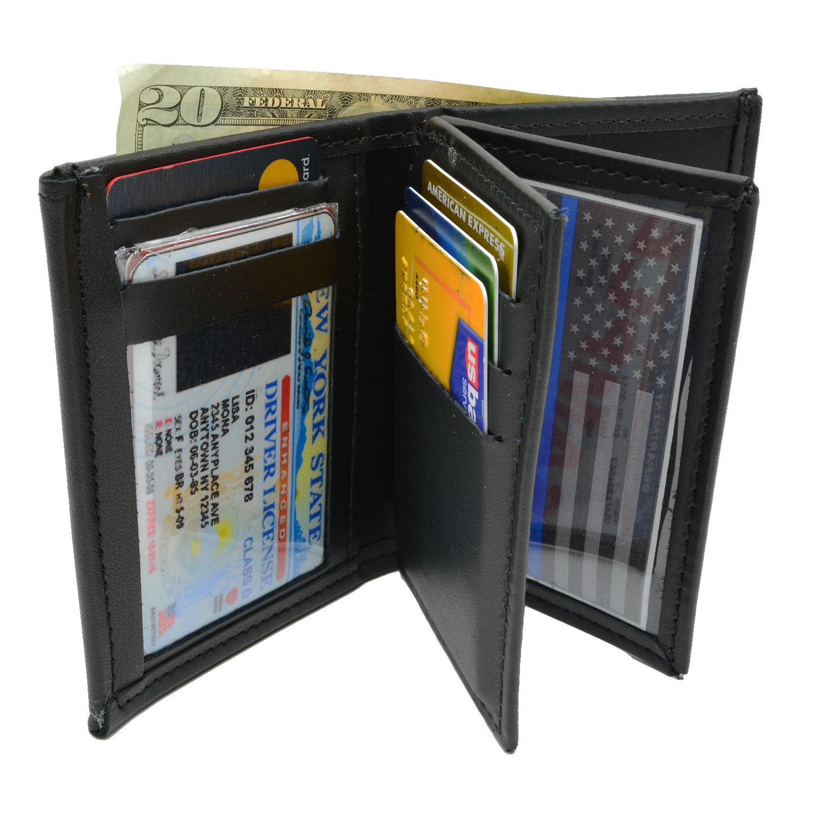 Double ID Badge Wallet | Bifold Double ID Badge Wallet