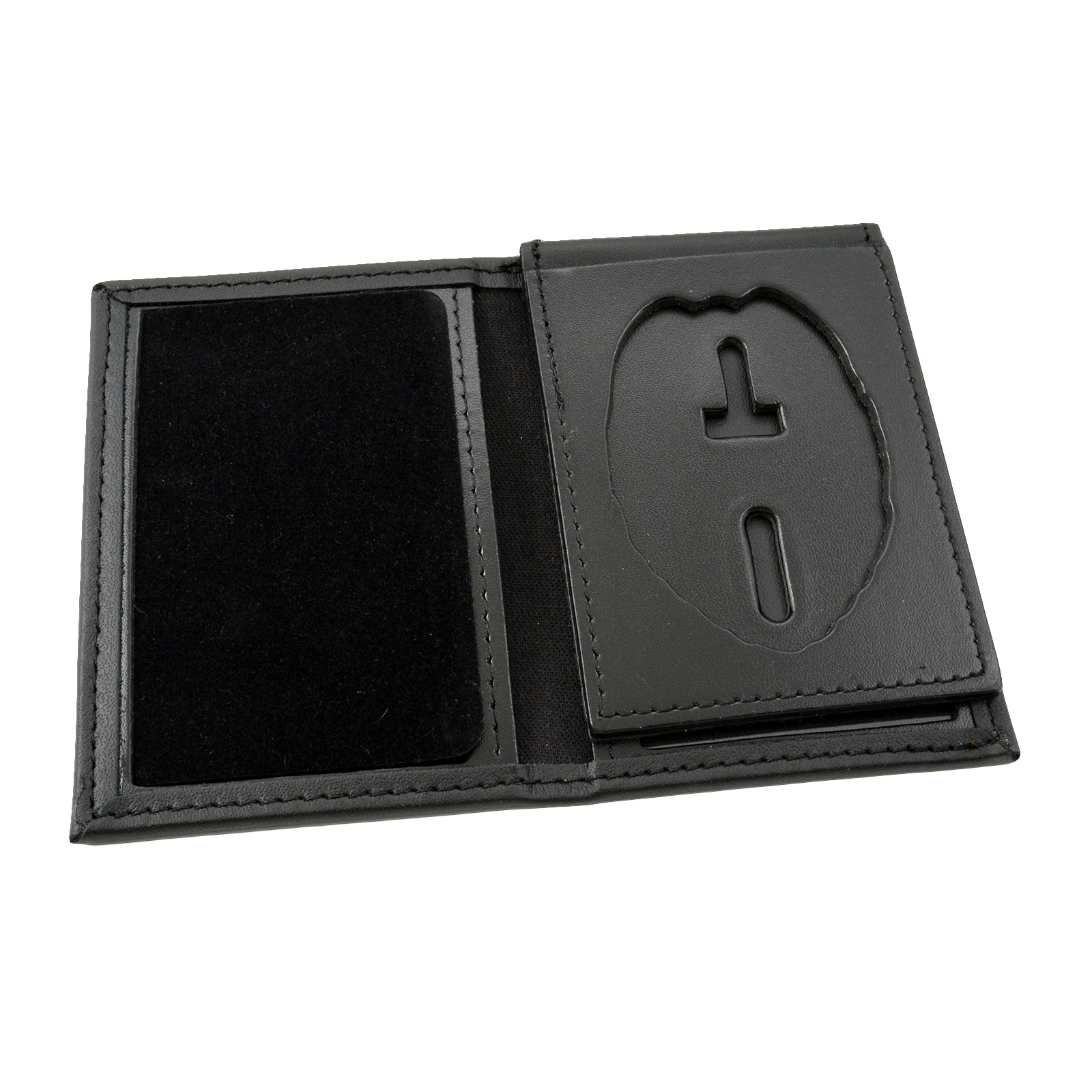 Duty Leather Flip Out Badge Case with Double ID Window | Flip Out Badge ...