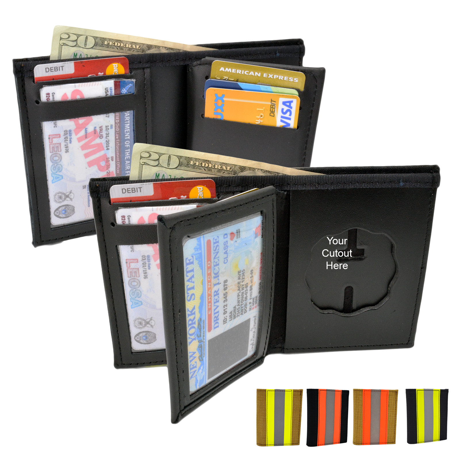 Badge Wallets - Bunker Gear Firefighter Wallets - National Duty Supply
