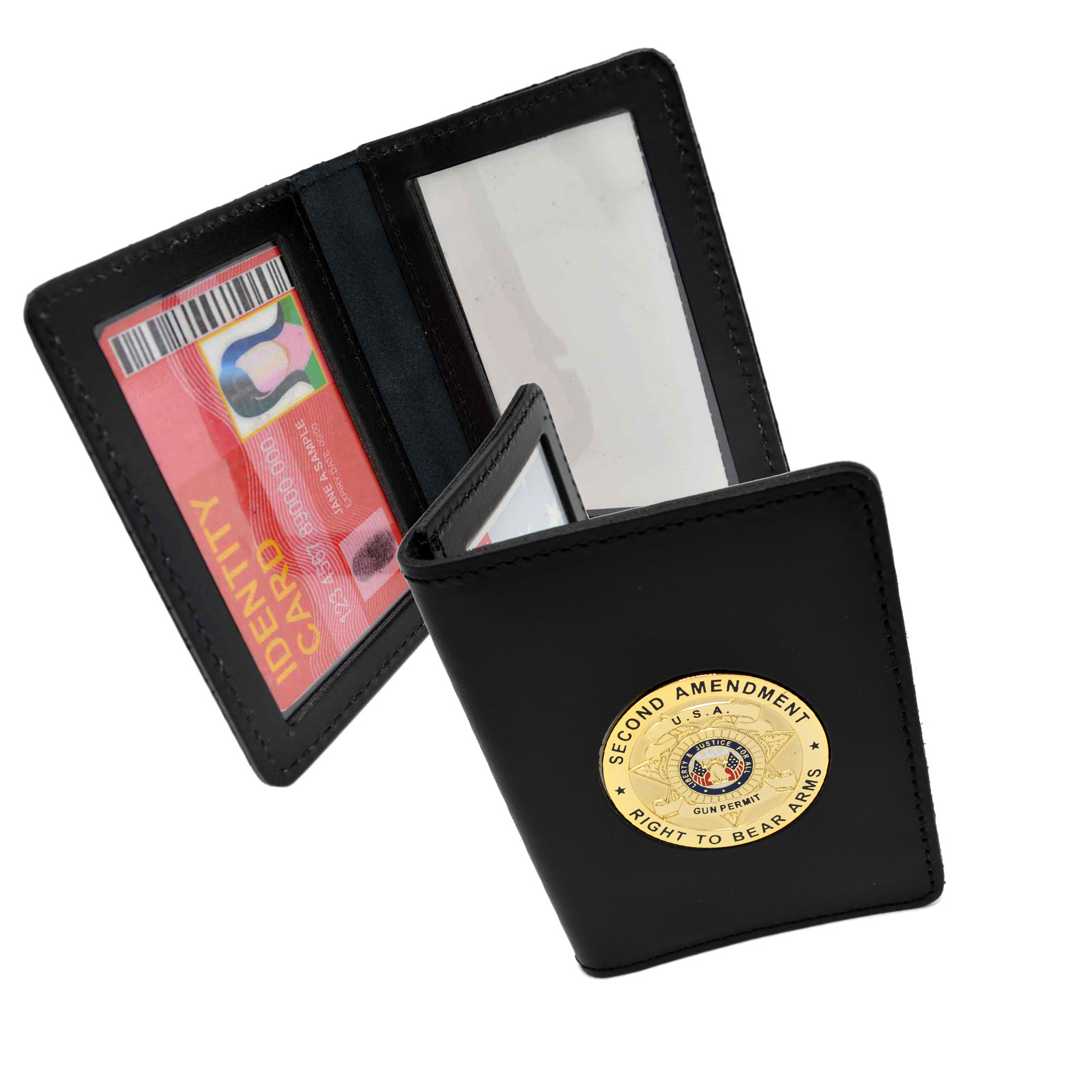 2nd Amendment Concealed Carry Badge Wallet | Gun Permit Wallet | Second ...