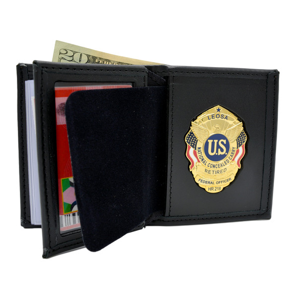 LEOSA Concealed Carry Badge Wallet | CWP Wallet | HR218 Wallet