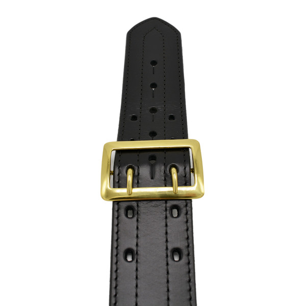 Perfect Fit Sam Browne Premium Leather Duty Belt Four Row Stitch