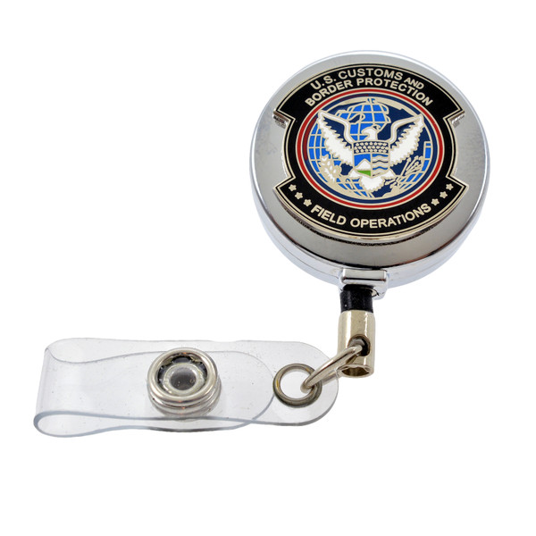 CBP Field Operations Patch Retractable ID Holder Reel | CBP OFO Patch Reel