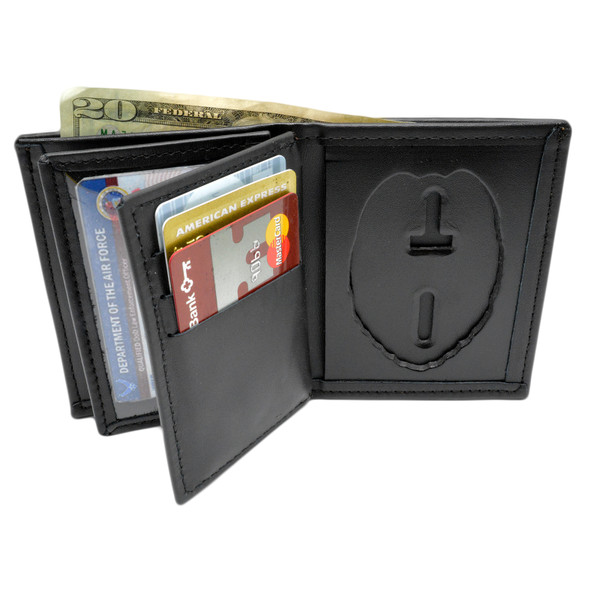 Concealed Weapons Permit Badge and Double ID Wallet Combo