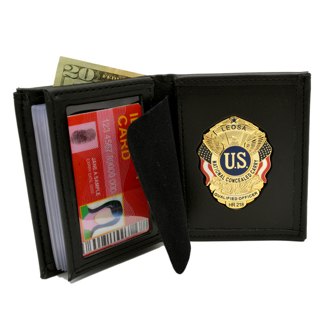 Concealed Carry Permit Badge Wallet | CWP Wallet | CCP Wallet