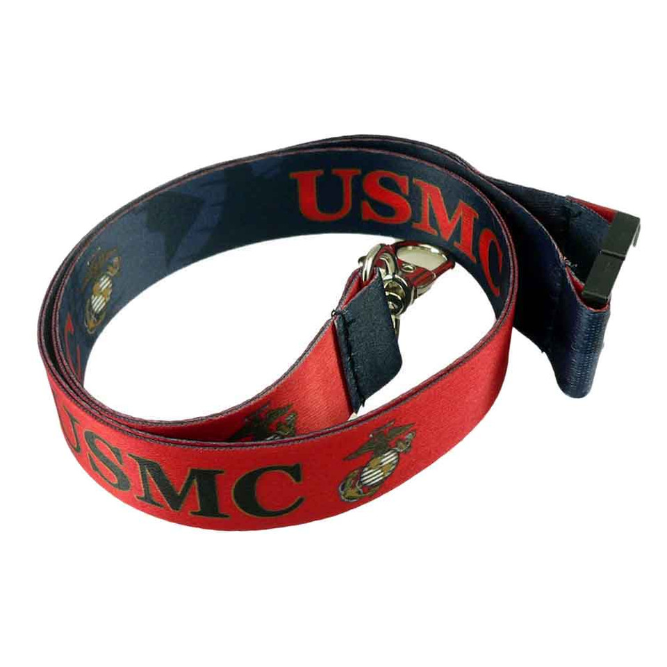 US Marine Corps Reversible Neck Lanyard Military ID Holder | USMC Lanyard