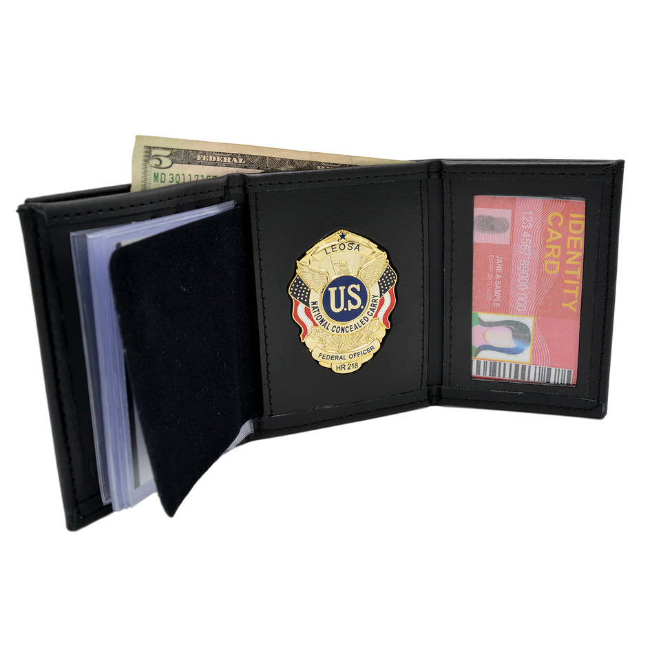 Concealed Carry Permit Badge Wallet | CWP Wallet | CCP Wallet