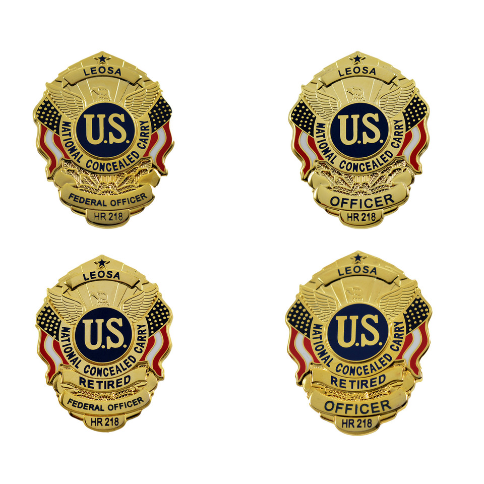 LEOSA Mini Badge Lapel Pin | Concealed Carry Pin | HR218 Badge Pin