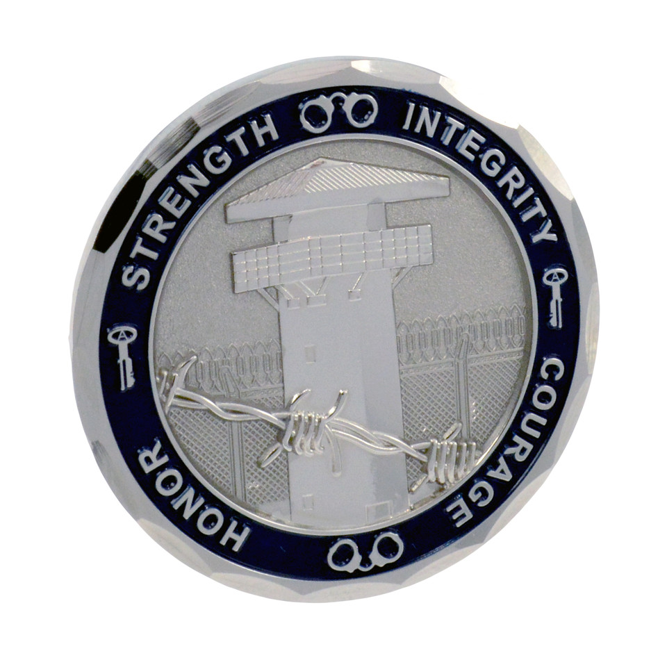 Corrections Officer Badge Challenge Coin | CO Coin | Prisons Coin ...