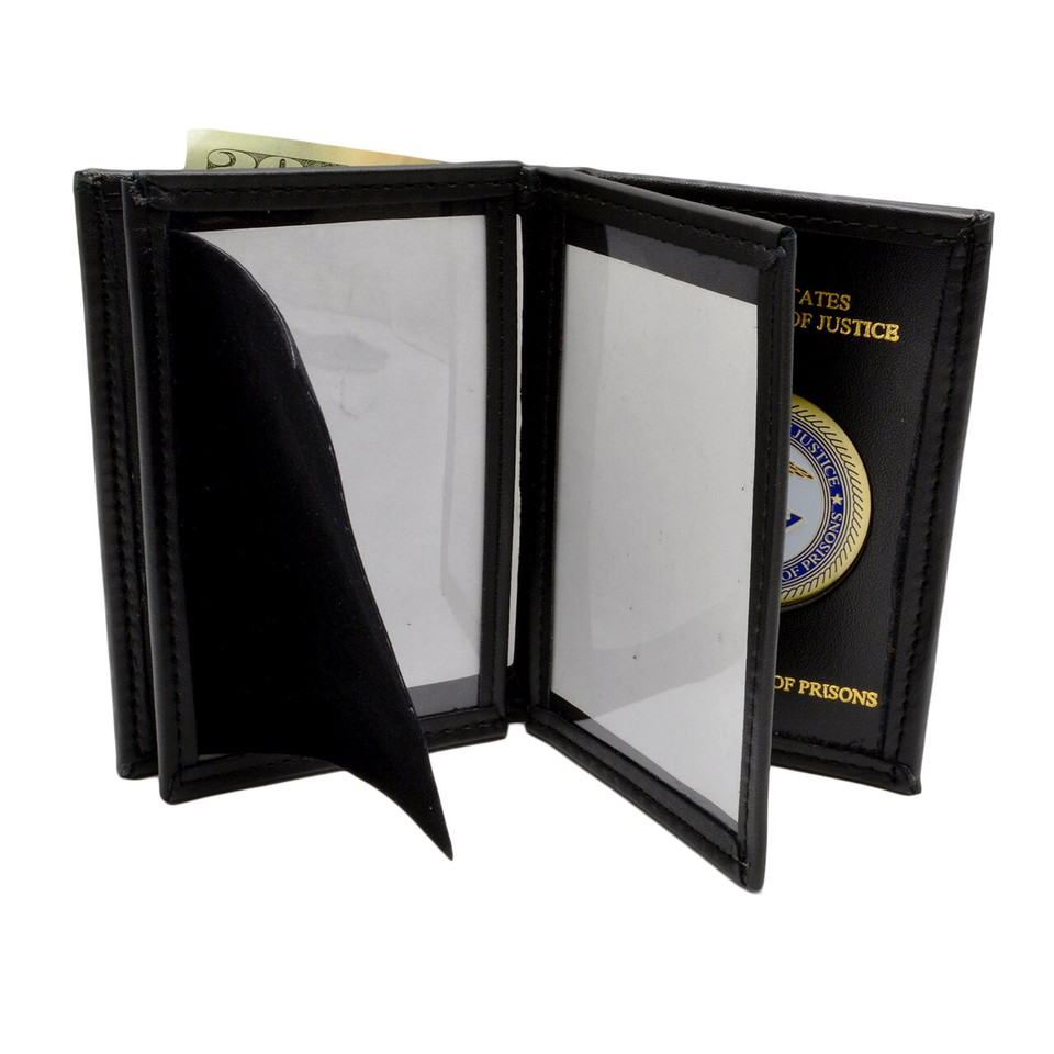 Federal Bureau of Prisons Medallion Double ID Wallet | BOP Credential ...