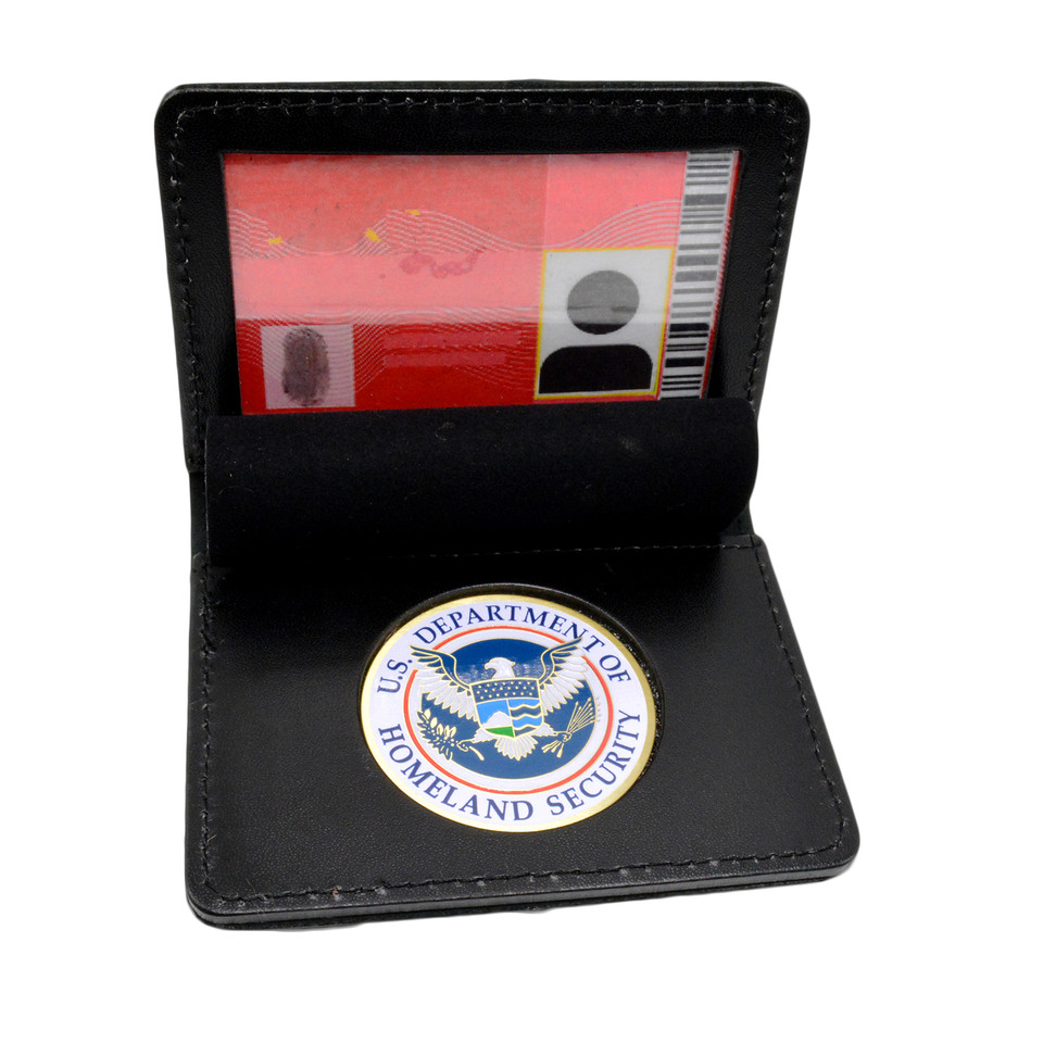 U S Coast Guard Auxiliary ID Case with DHS Medallion