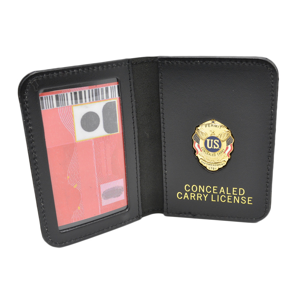 Concealed Carry Permit Badge Case ID Holder | CCP License Holder