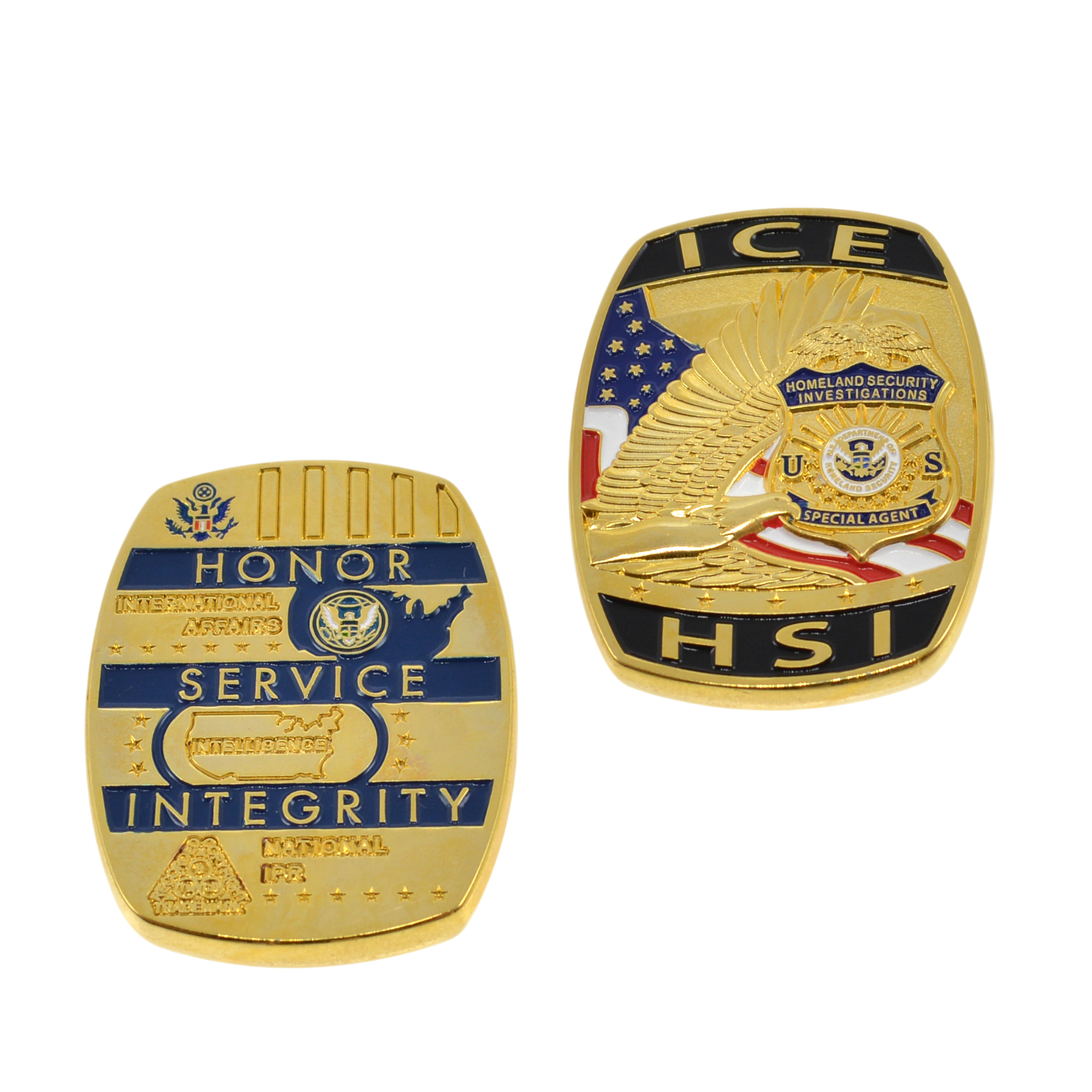 HSI ICE Special Agent Rectangular Challenge Coin