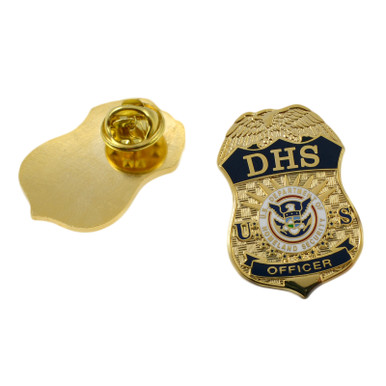 DHS Officer Mini Badge Lapel Pin | ICE Officer Badge Pin