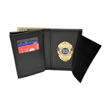 LEOSA Concealed Carry Badge Wallet | HR218 Badge and Wallet | Double ID ...