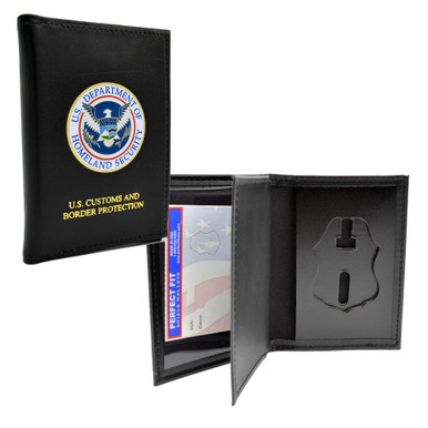 CBP DHS Border Patrol Credential Case With Medallion | USBP Badge Case ...
