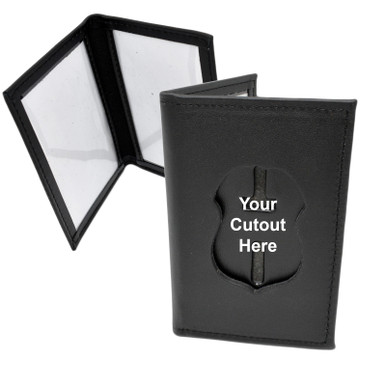 Dress Leather Outside Mount Badge Case - Double ID | Outside Mount ...