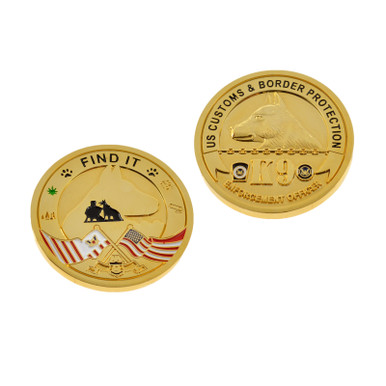 U S CBP Officer K9 Challenge Coin | Canine Challenge Coin