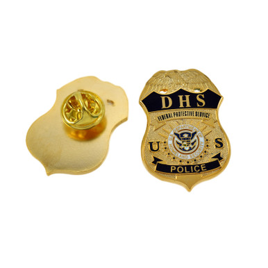 DHS FPS Police Mini Badge Lapel Pin | Federal Protective Service Mini Badge