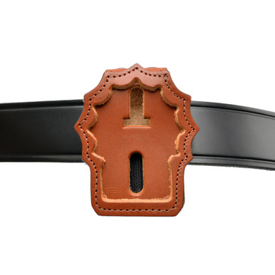 Tan Leather NYPD Detective Belt Badge Holder | NYPD Detective Belt Clip ...