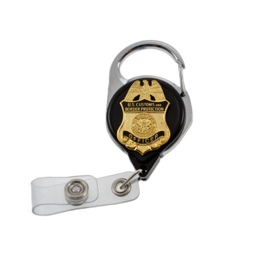 CBP Officer Mini Badge Carabiner Retractable Badge Reel | CBP Officer ...