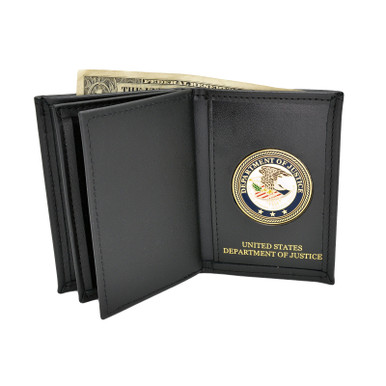 DOJ Medallion Double ID Wallet | DEPT OF Justice Credential Wallet ...