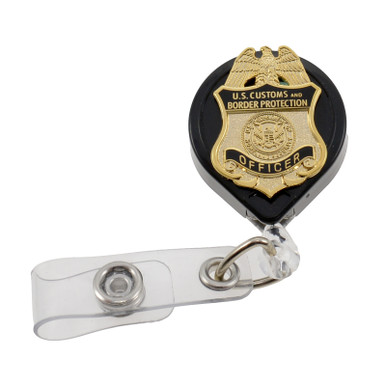 CBP Officer Min Badge Retractable ID Holder Reel | Key BAK CBPO Badge Reel
