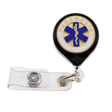 Paramedic Retractable ID Holder Reel | EMT Badge Reel