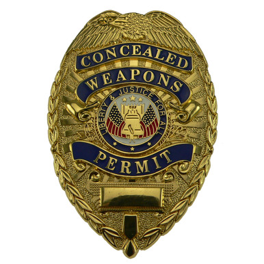 Concealed Weapons Permit Badge | CWP Badge | CCW Badge | Concealed