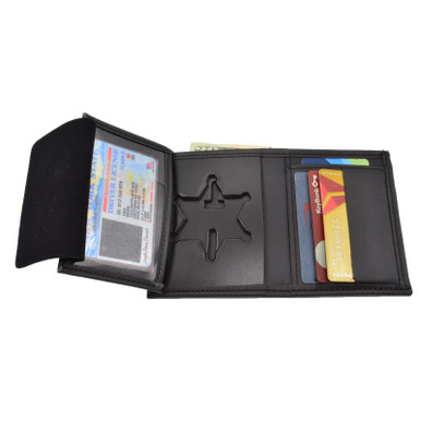 6 Point County Sheriff Star Badge Wallet | B667 Shield Wallet | S254 ...
