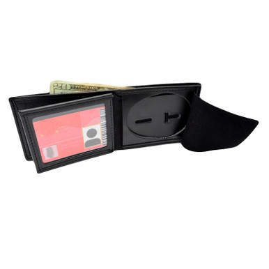 LAPD Bifold Badge Wallet | Oval Cutout Bifold Credit Card Wallet | Oval ...