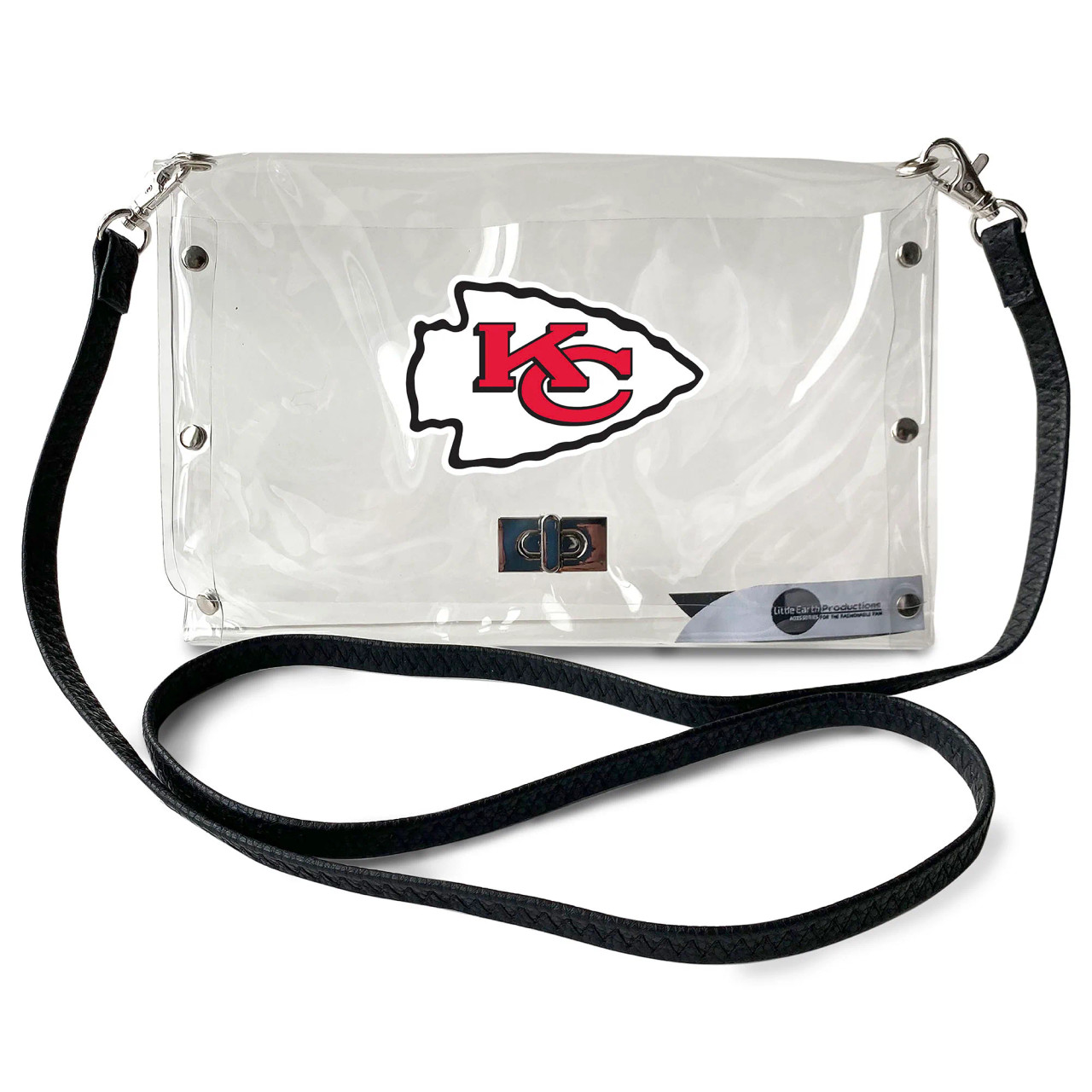 Little Earth Productions Chiefs Envelope Purse- Clear (Stadium ...