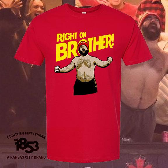 1853 Clothing Co Right On Brother Tee - Red - BUNKER