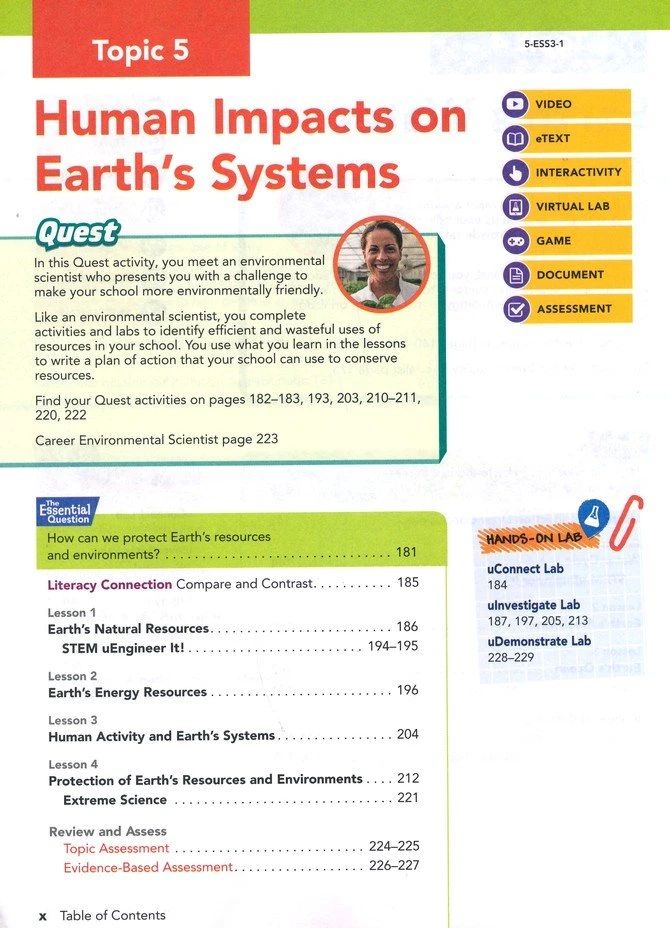 Grade 5 Elevate Science Student Edition 2019