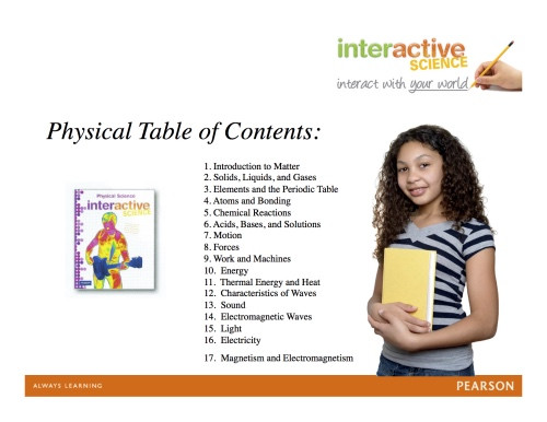 Pearson Interactive Science: Physical Science