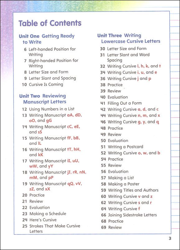 D'Nealian Handwriting