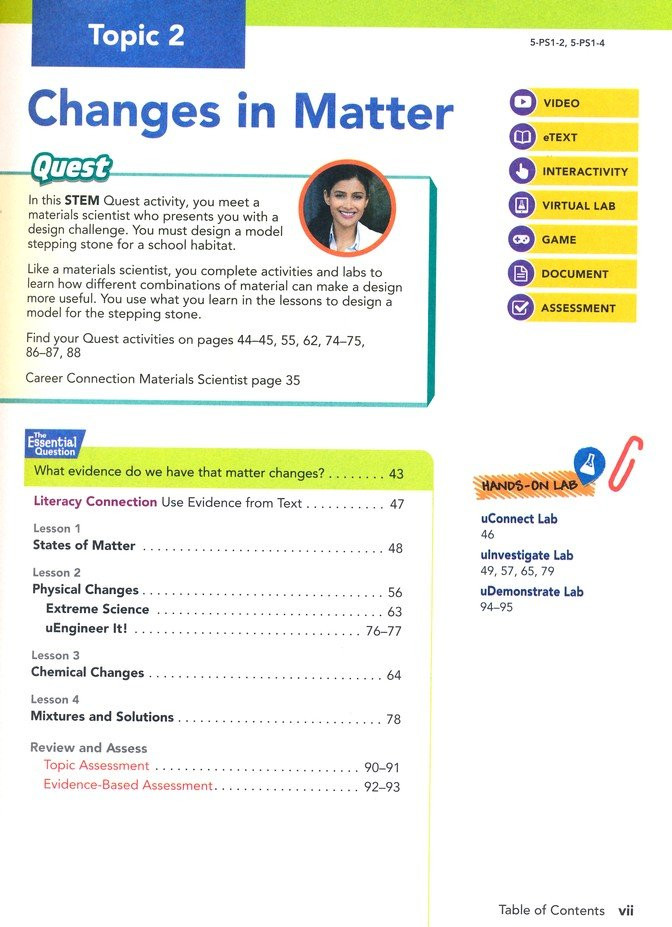 Grade 5 Elevate Science Student Edition 2019