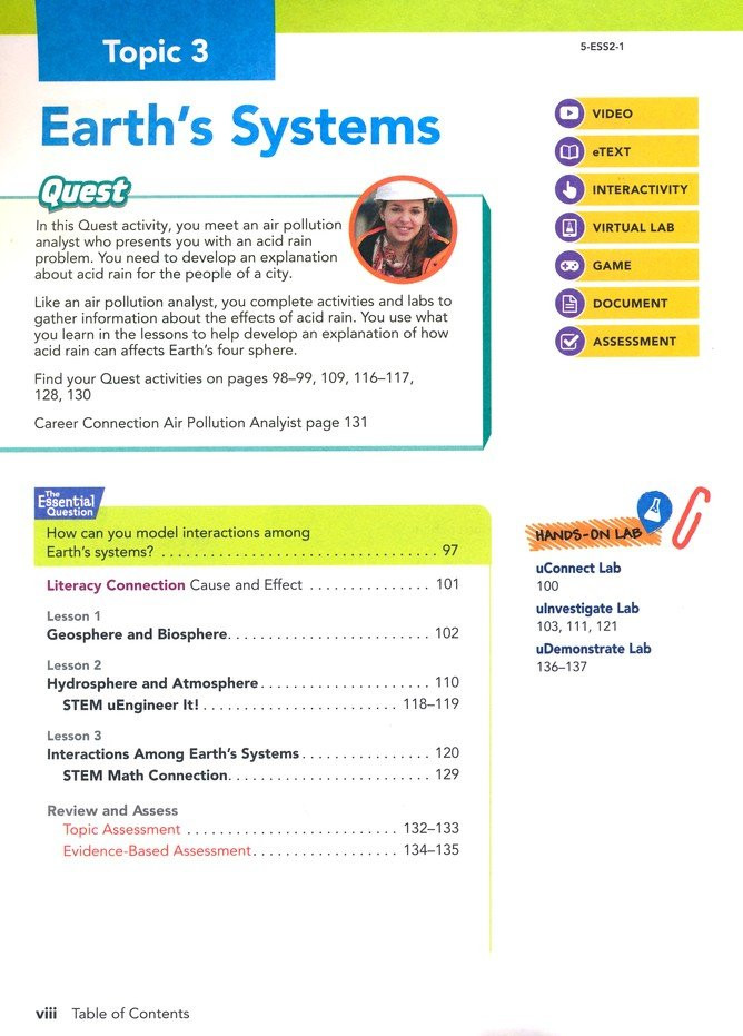 Grade 5 Elevate Science Student Edition 2019