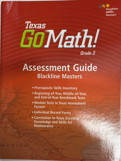 Texas Go Math Student Assessment Guide Blackline Master Grade 2
